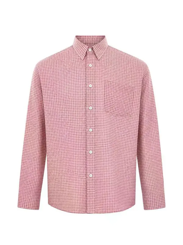 SUNFLOWER Stable Check-pattern Button-down Shirt