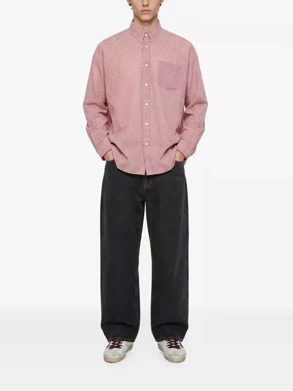 SUNFLOWER Stable Check-pattern Button-down Shirt