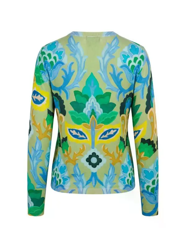 IN BED WITH YOU Floral Print Long Sleeve Sweater
