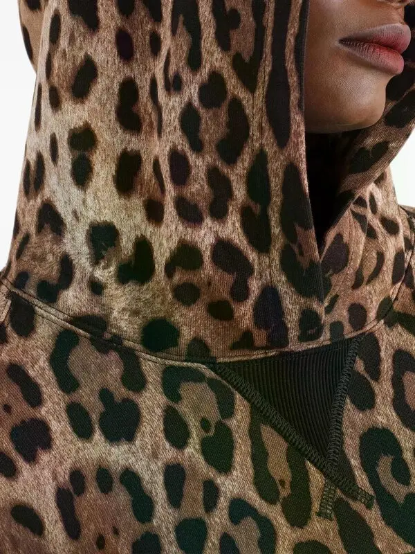 Dolce & Gabbana Leo-print Cotton Hooded Sweatshirt
