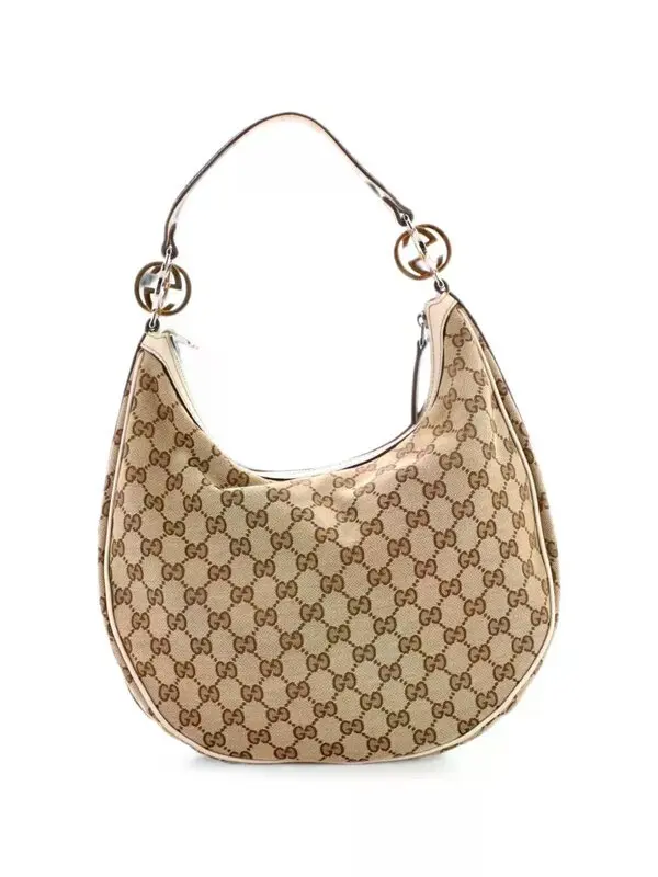 Gucci Twins Gg Canvas Medium Hobo Bag