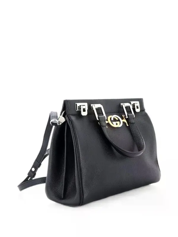 Gucci Zumi Top Handle Bag Leather Small Satchel