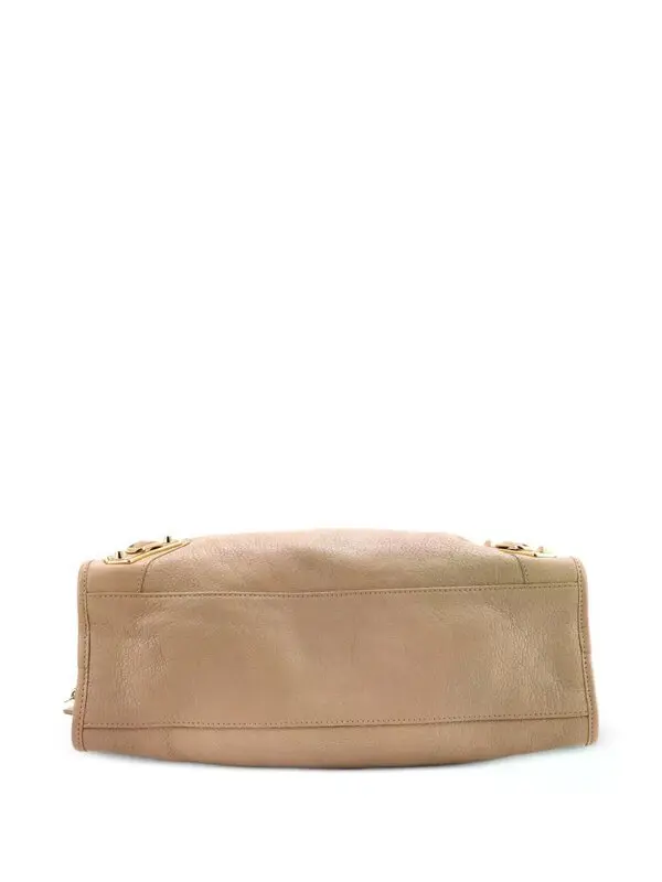 Balenciaga City Classic Metallic Edge Bag Leather Medium Satchel