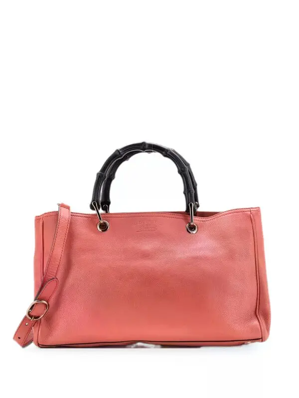 Gucci Bamboo Shopper Leather Medium Tote Bag