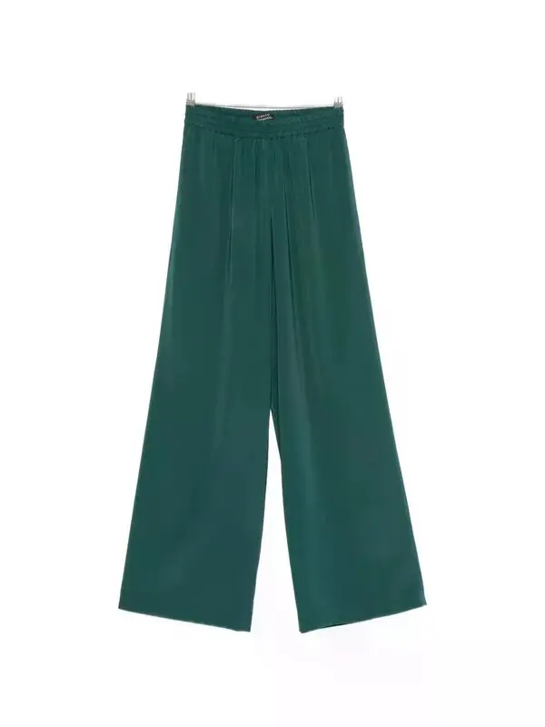 GIANLUCA CAPANNOLO Claudia Elasticated Palazzo Pants - Green