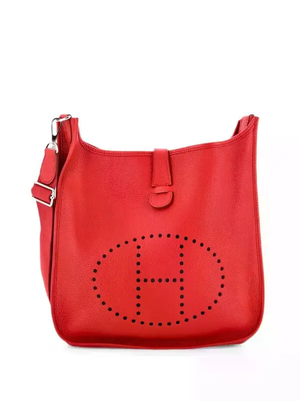 Hermès Evelyne Bag Gen Iii Clemence Gm Crossbody Bag - Red