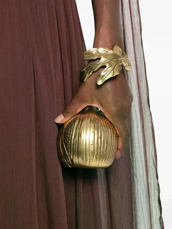 Cult Gaia Leaf-handle Pomegranate Mini Bag