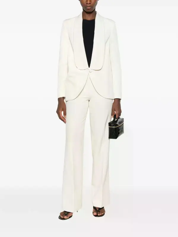 JE SUIS LE FLEUR Shawl Lapel Draped Detail Single-breasted Suit