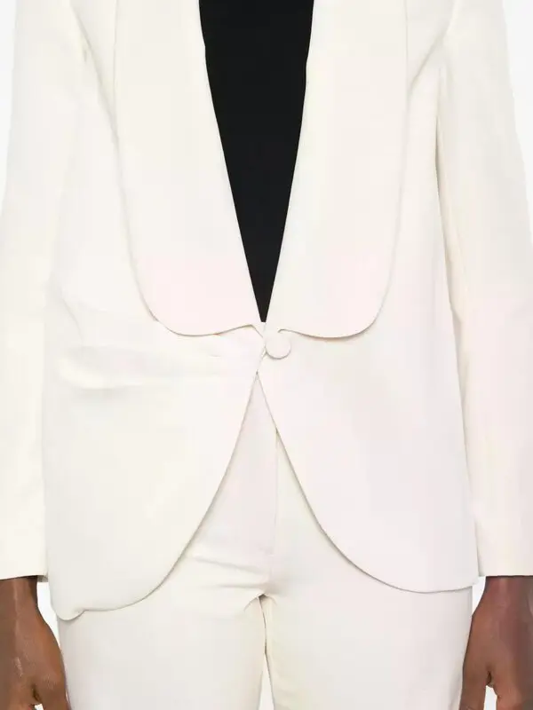 JE SUIS LE FLEUR Shawl Lapel Draped Detail Single-breasted Suit