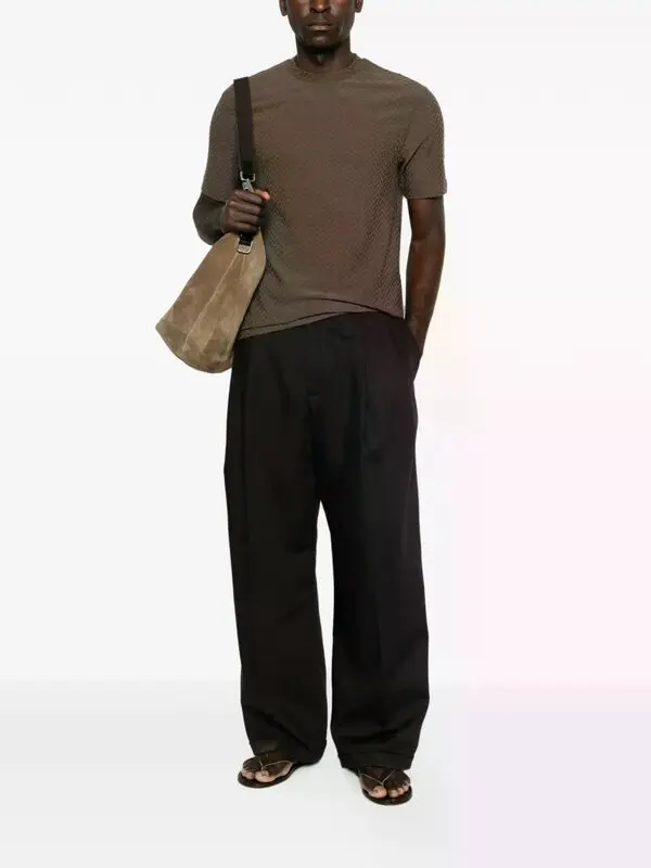 Giorgio Armani Chevron-knit T-shirt