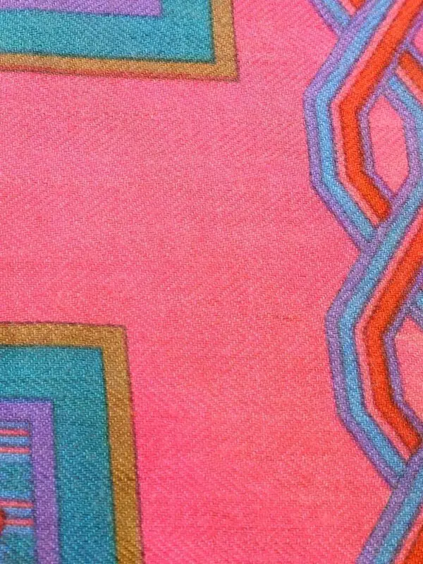 Hermès 2010s Geometric-print Scarf