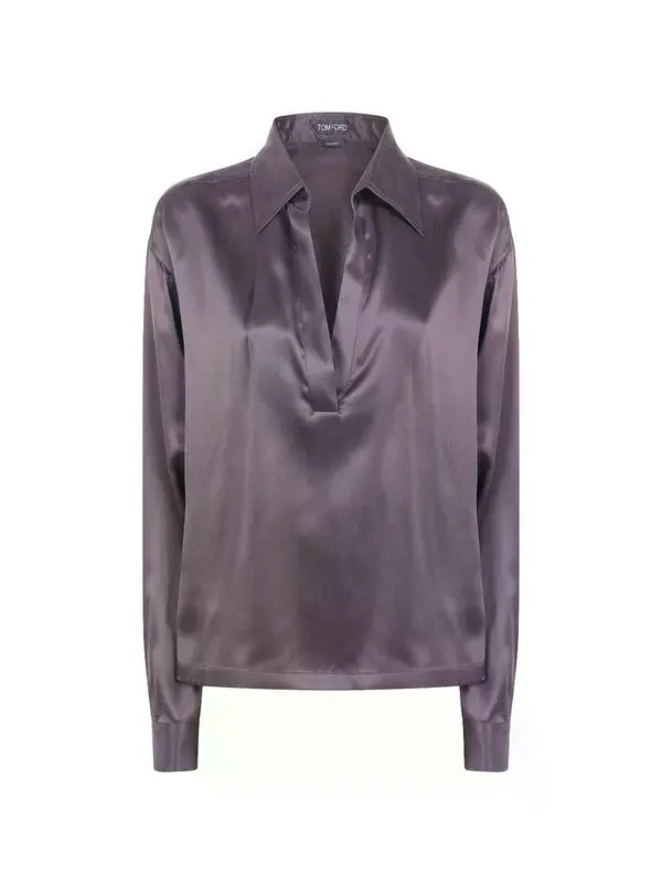 TOM FORD Silk Top - Brown
