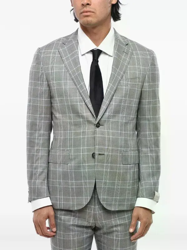 Corneliani Academy District-check Suit