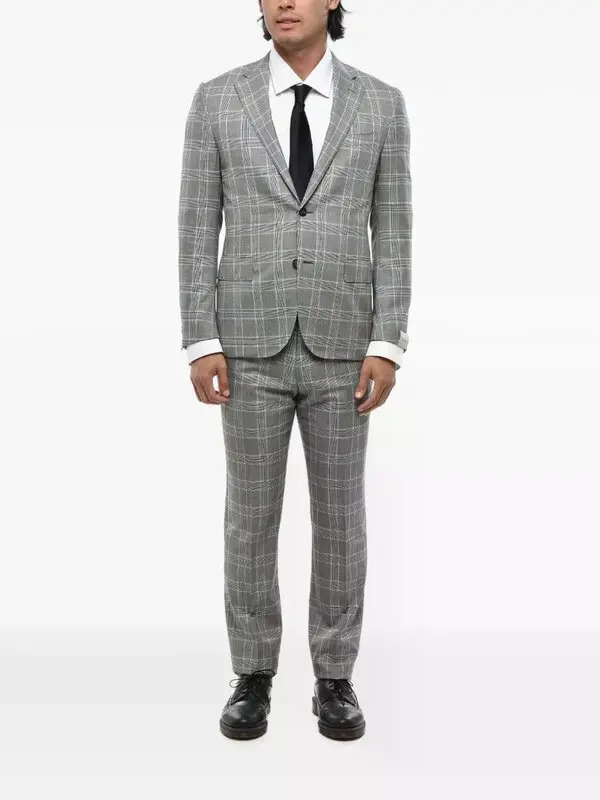 Corneliani Academy District-check Suit