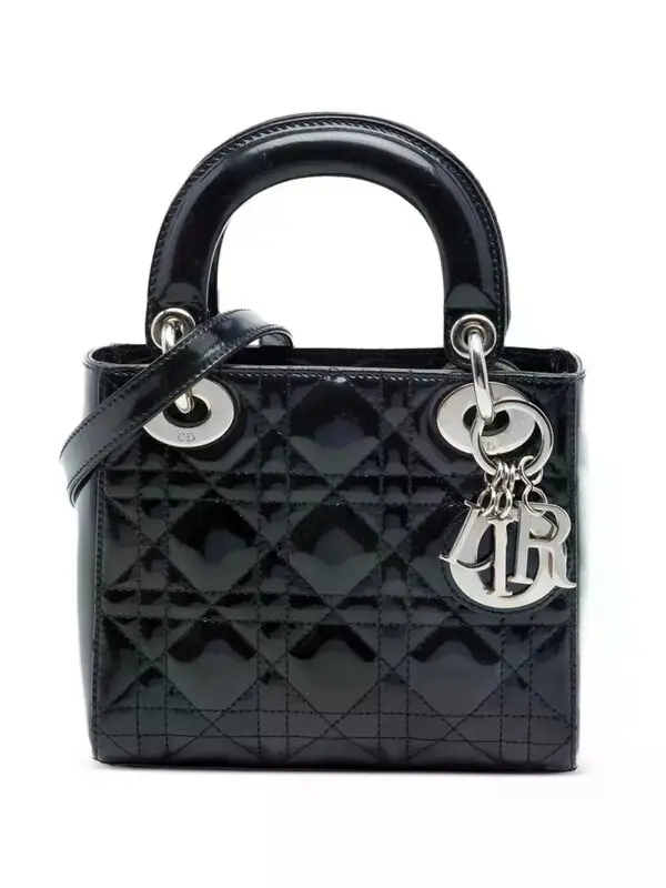 Dior Mini Patent Cannage Lady Satchel