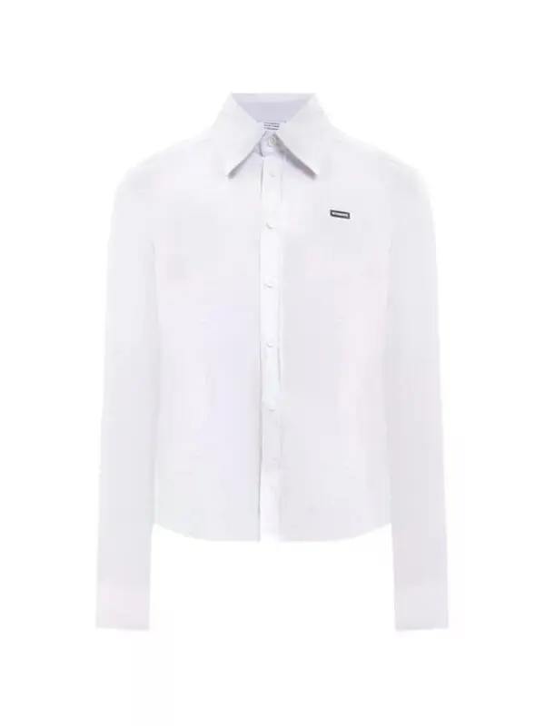 Vetements Logo-patch Button-up Shirt