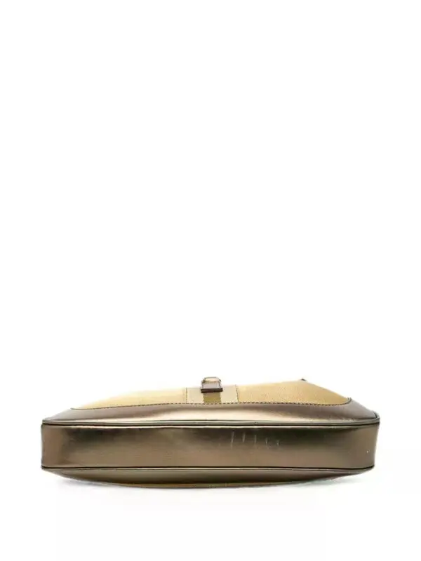 Gucci 20th Century Canvas Web Jackie Shoulder Bag - Brown