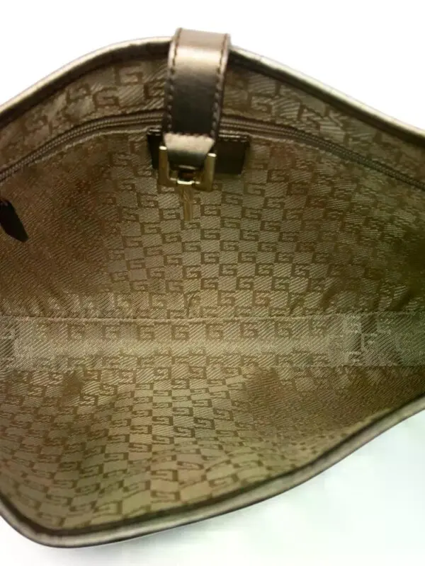 Gucci 20th Century Canvas Web Jackie Shoulder Bag - Brown