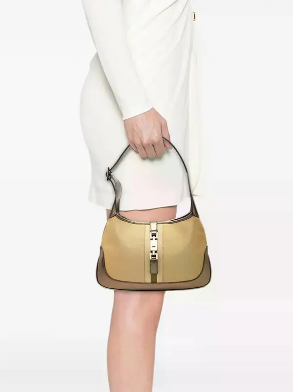 Gucci 20th Century Canvas Web Jackie Shoulder Bag