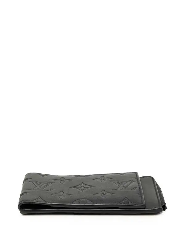 LOUIS VUITTON 2021-2022 Monogram Shadow Hybrid Wallet Small Wallets - Black