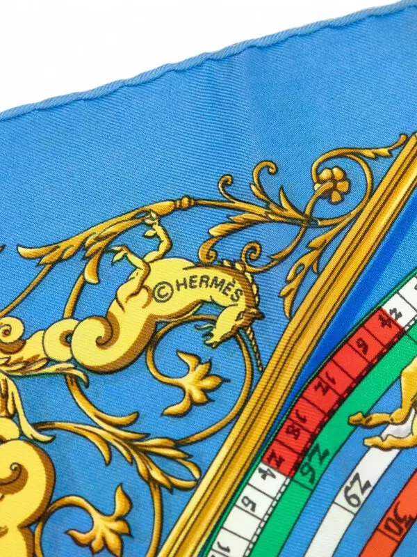 Hermès 20th Century Astrologie Dies Et Hore Silk Handkerchief