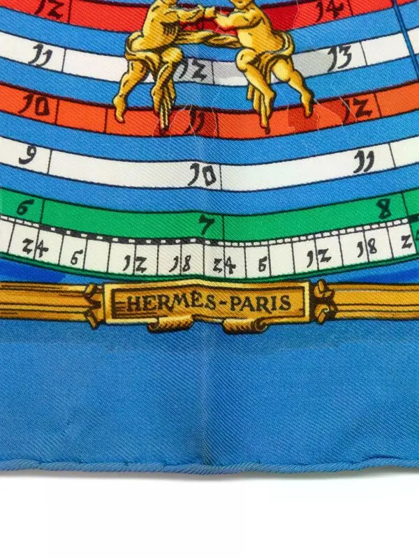 Hermès 20th Century Astrologie Dies Et Hore Silk Handkerchief