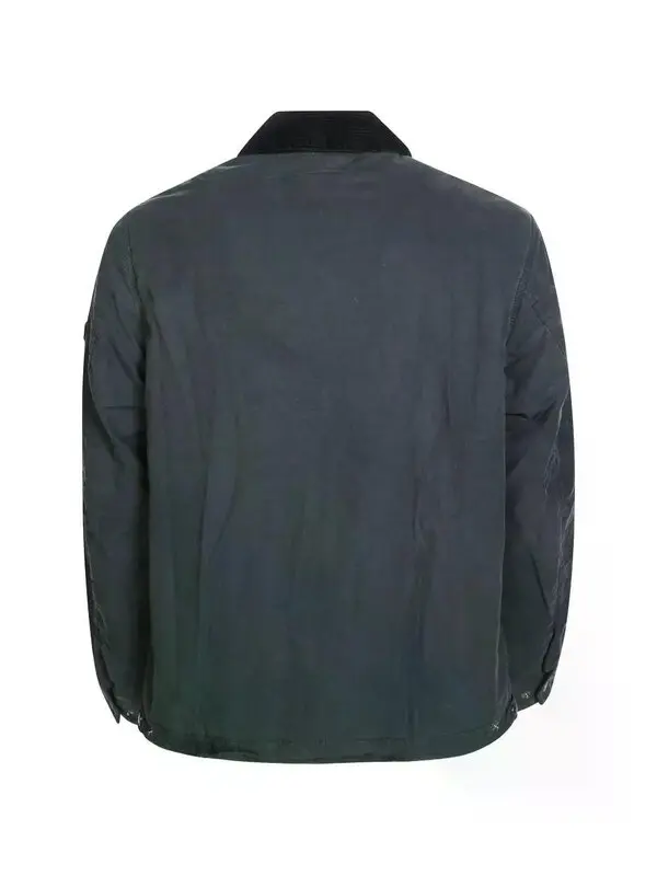 BARBOUR INTERNATIONAL Washed Waxed-cotton Military Jacket