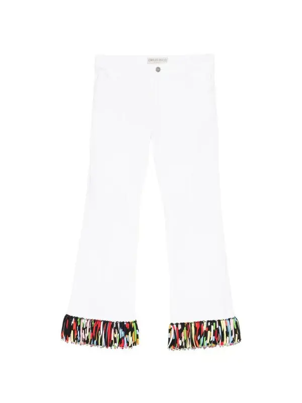 Emilio Pucci Fringed Jeans
