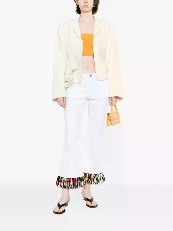 Emilio Pucci Fringed Jeans
