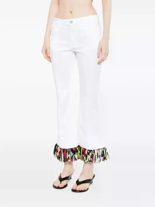 Emilio Pucci Fringed Jeans