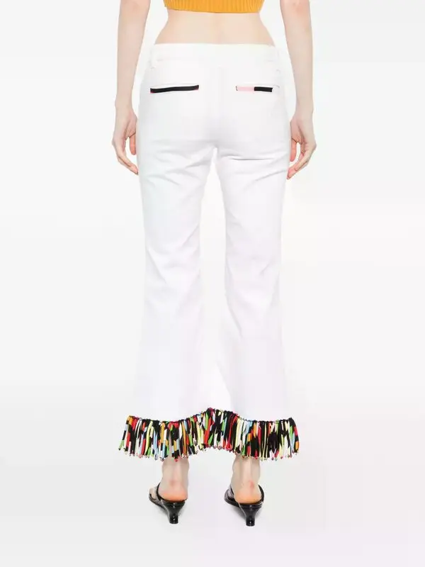 Emilio Pucci Fringed Jeans