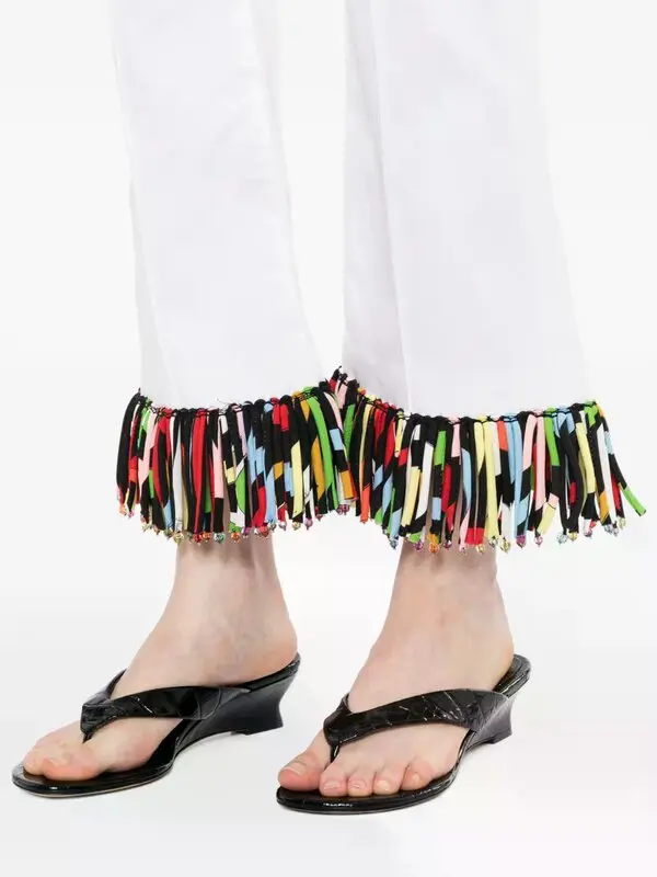 Emilio Pucci Fringed Jeans