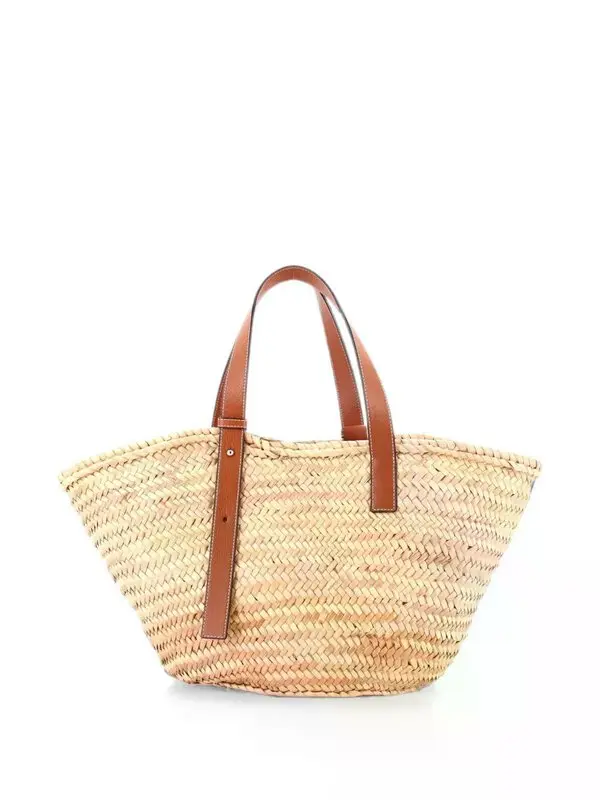 Loewe Basket Raffia Medium Tote Bag