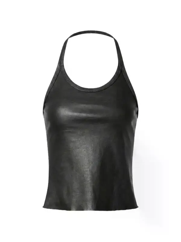 Stouls Leather Halter Top