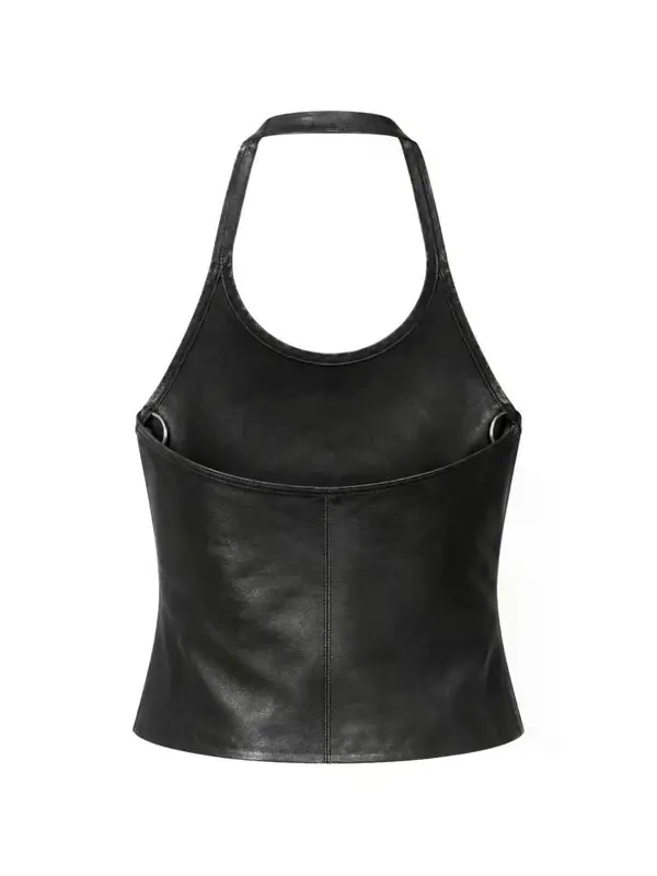 Stouls Leather Halter Top