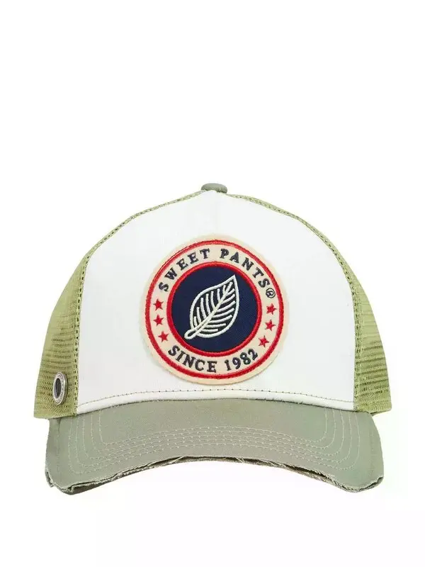 SWEET PANTS Logo-patch Mesh-panel Cap - White