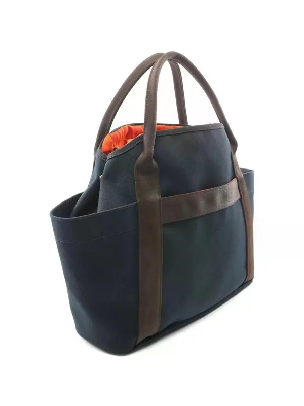 Hermès Groom Canvas Tote Bag - Blue