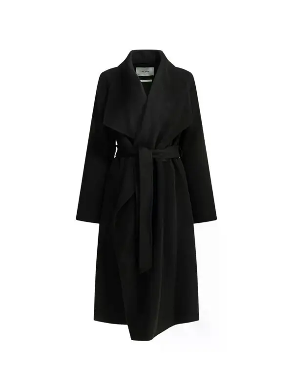 IVY OAK Belted Shawl-collar Coat