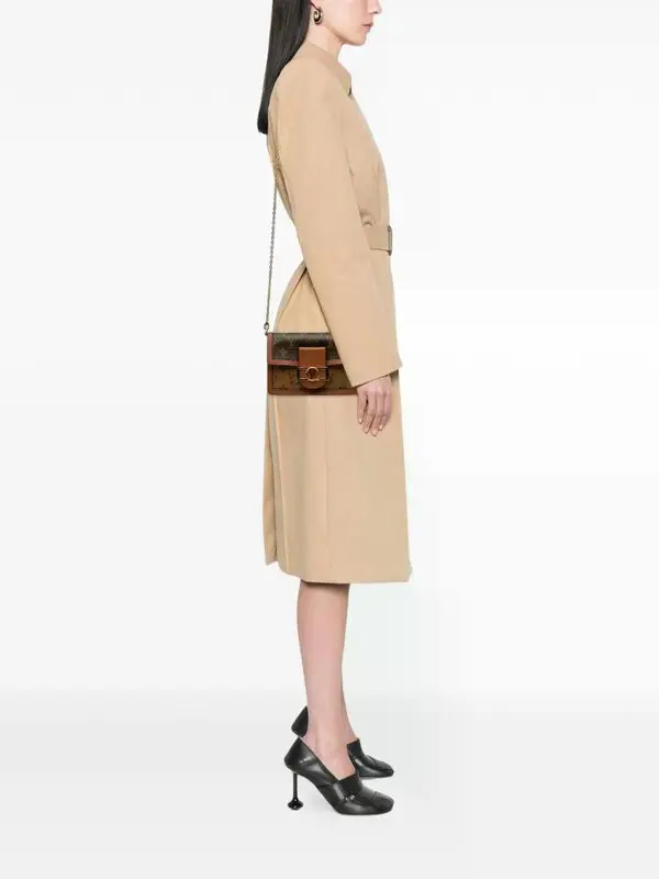 LOUIS VUITTON Monogram Reverse Dauphine Wallet On Chain Crossbody Bag - Brown