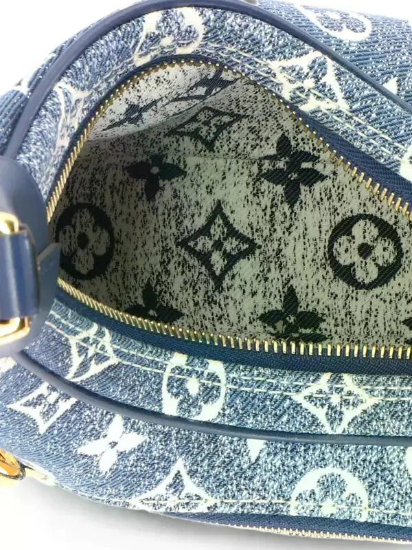 LOUIS VUITTON Loop Handbag Monogram Jacquard Denim Hobo Bag