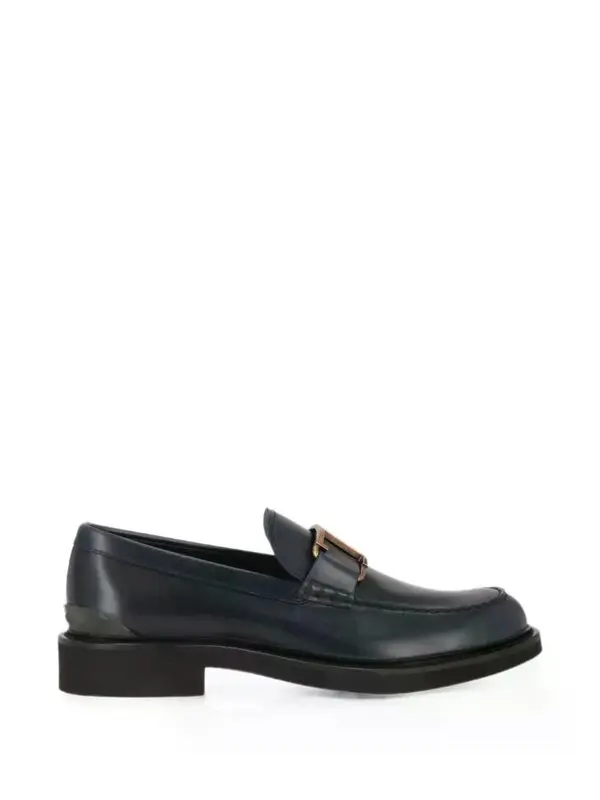 TOD'S T Timeless Leather Loafers - Blue