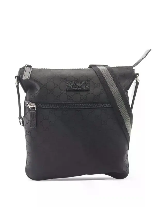Gucci Gg Supreme Canvas Shoulder Bag - Black