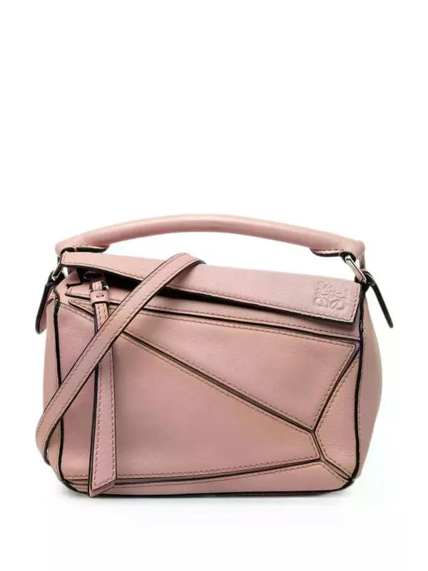 Loewe 2019 Mini Calfskin Puzzle Satchel - Pink