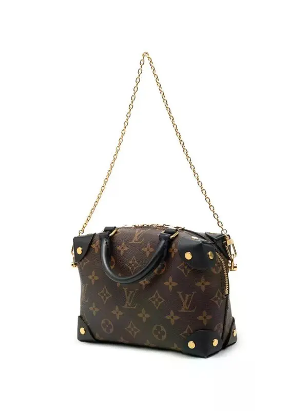 LOUIS VUITTON Monogram Petite Malle Souple Satchel - Brown