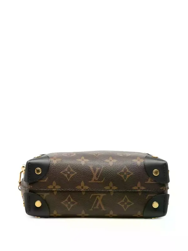 LOUIS VUITTON Monogram Petite Malle Souple Satchel - Brown