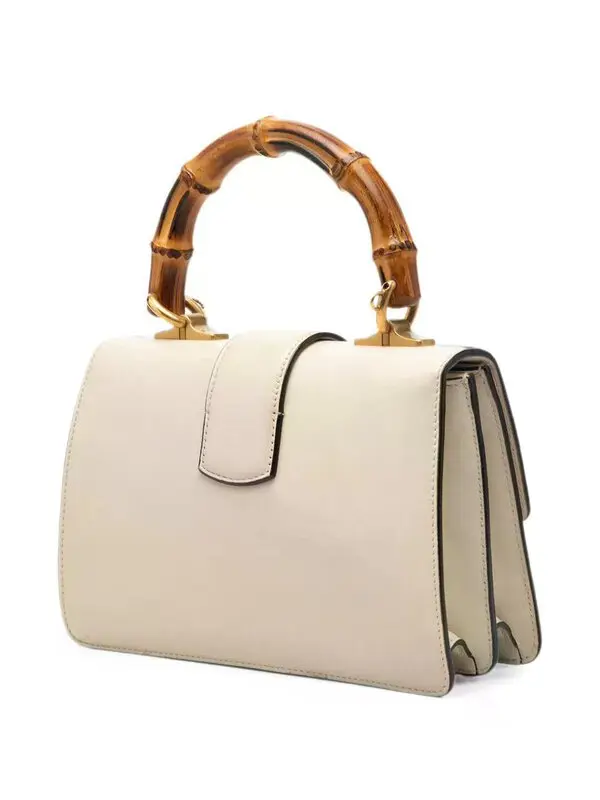 Gucci Calfskin Leather Dionysus Web Satchel With Bamboo Top Handle