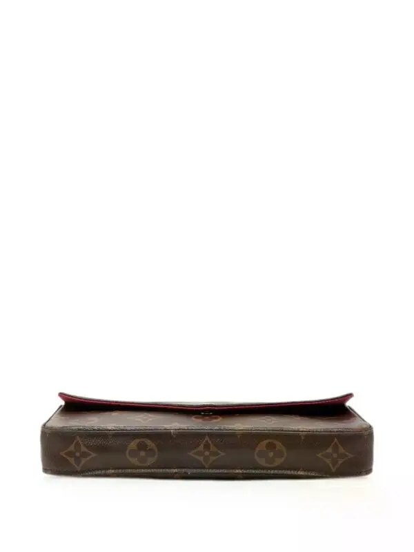 LOUIS VUITTON Monogram Pochette Felicie Crossbody Bag - Brown