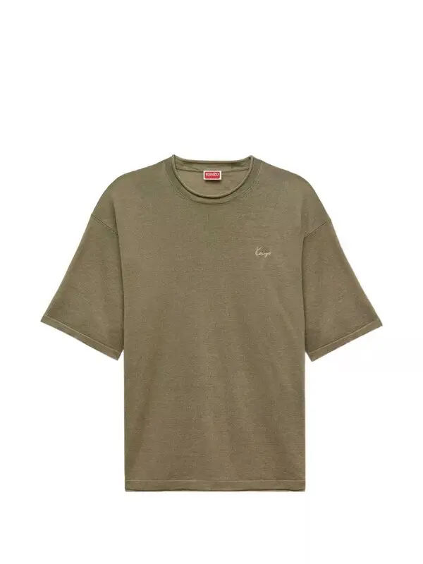 Kenzo Logo-embroidered T-shirt