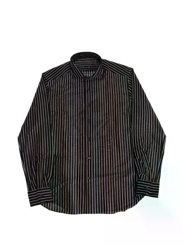 Corneliani Striped French-collar Shirt