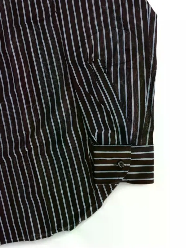 Corneliani Striped French-collar Shirt